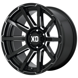 XD Series XD847 OUTBREAK 20 x 10, 8x170, 43 lbs Gloss Black Milled ...