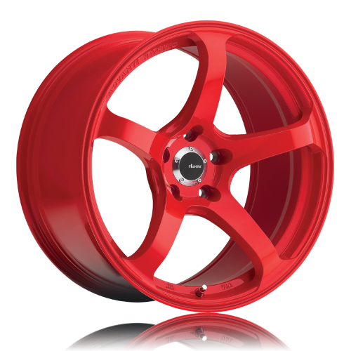 Advanti Racing 82R Deriva 18 x 10.5, 5x4.5, 25 lbs Gloss Red Wheels For ...