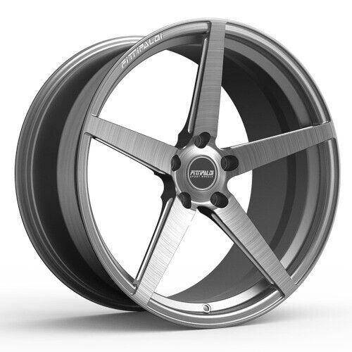 Fittipaldi FSF02CB 20 x 10.5, 5x4.5, 27.7 lbs Brushed with Gloss Clear ...