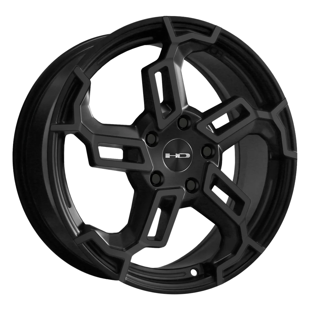 HD Wheels Switch 17 x 7, 5x100, 22.1 lbs Satin Black Wheels For Sale