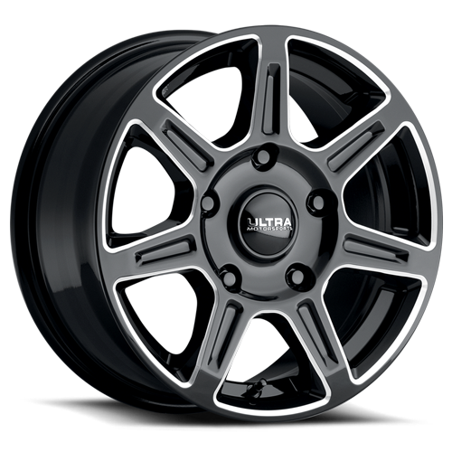 Ultra 450BM Toil Van 17 x 8, 5x130, 33 lbs Gloss Black Wheels For Sale ...
