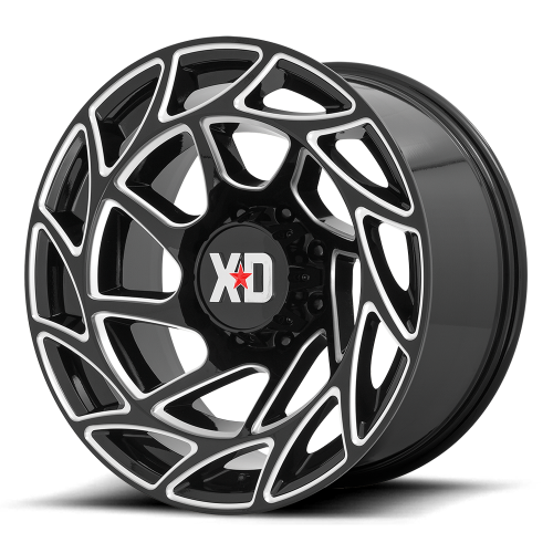 XD Series XD860 ONSLAUGHT 17 x 9, 6x5.5, 39.2 lbs GLOSS BLACK MILLED ...